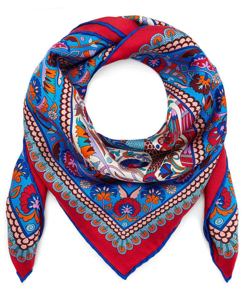 Liberty Peacock garden red LB33-1 70cm – Gabiano US