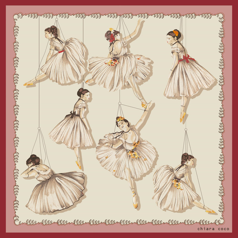 chiara coco Fringed Arabesque Rose CC269-1 70cm – Gabiano US